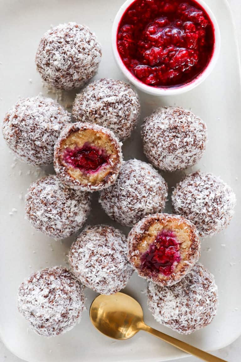 Healthy Lamington Bliss Balls – Goodness Avenue