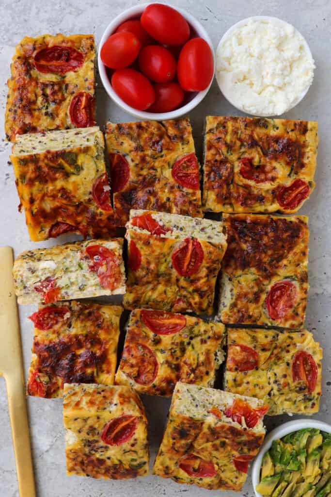 Healthy Gluten-Free Zucchini Slice – Goodness Avenue