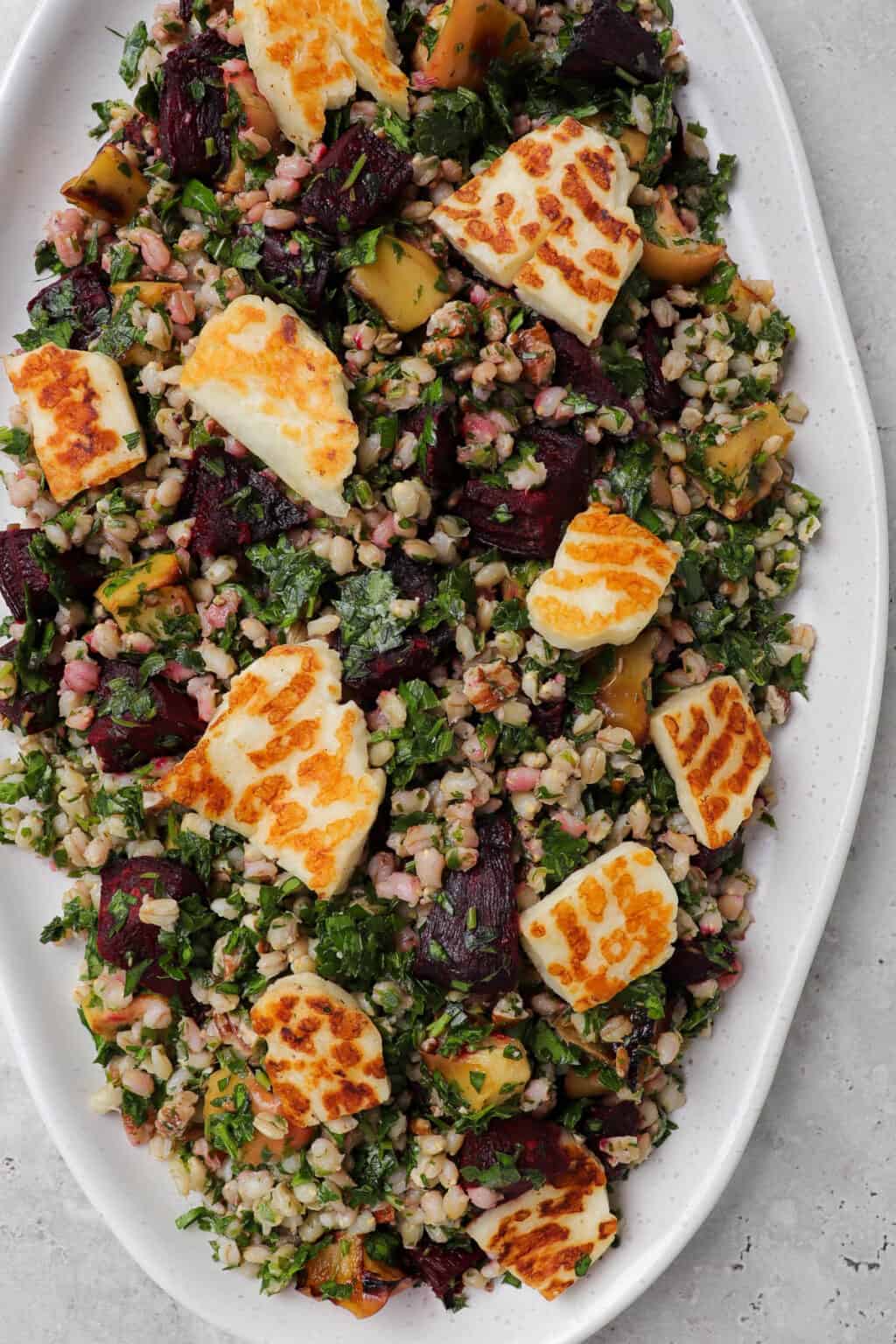 Roast Apple, Beetroot & Halloumi Salad – Goodness Avenue
