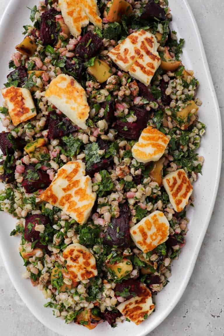 Roast Apple, Beetroot & Halloumi Salad – Goodness Avenue