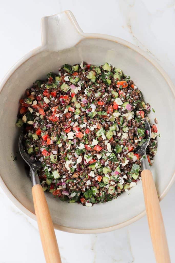 Mediterranean Black Lentil Salad – Goodness Avenue