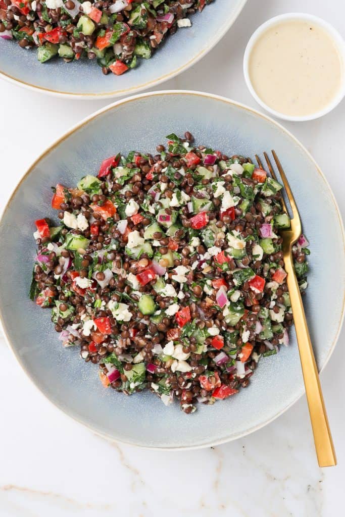Mediterranean Black Lentil Salad – Goodness Avenue
