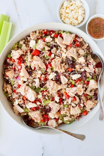 Mediterranean Style Tuna Quinoa Salad – Goodness Avenue